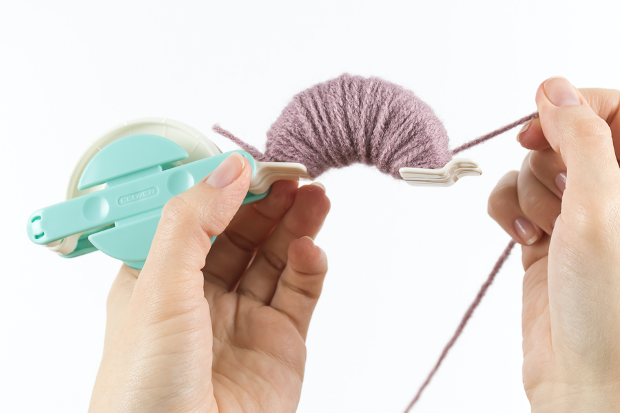 How to make Pom Poms using the Clover Pom Pom maker - Mirella Moments