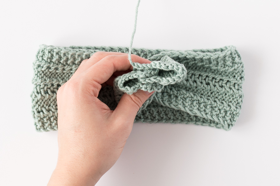 Coastal headband knitting pattern - Mirella Moments