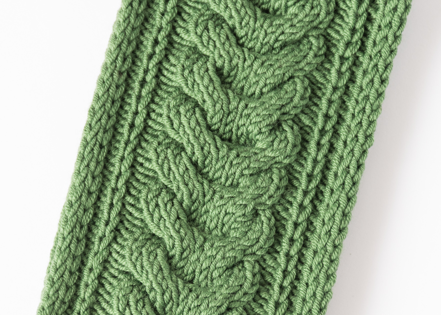 Foliage headband knitting pattern - Mirella Moments